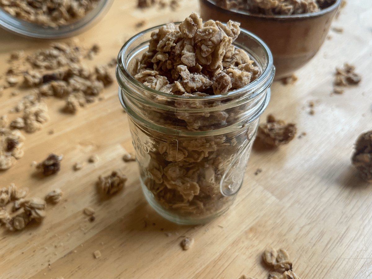Best Organic Granola Recipe (Made with Nut Butter) - Green Tree Homestead